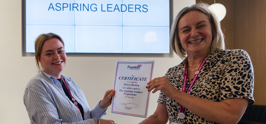 Special Session Sees College Staff Complete Aspiring Leaders Programme